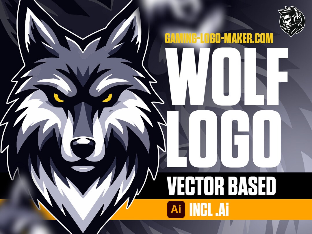 Wolf Gaming Logo 02 Esports Logo Team Logo Clan Logo Mascot Design - Etsy