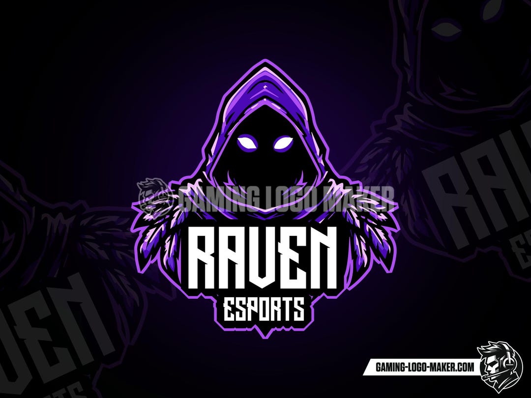 Purple Raven Gaming Logo 01 | Esports Logo | Team Logo | Clan Logo ...