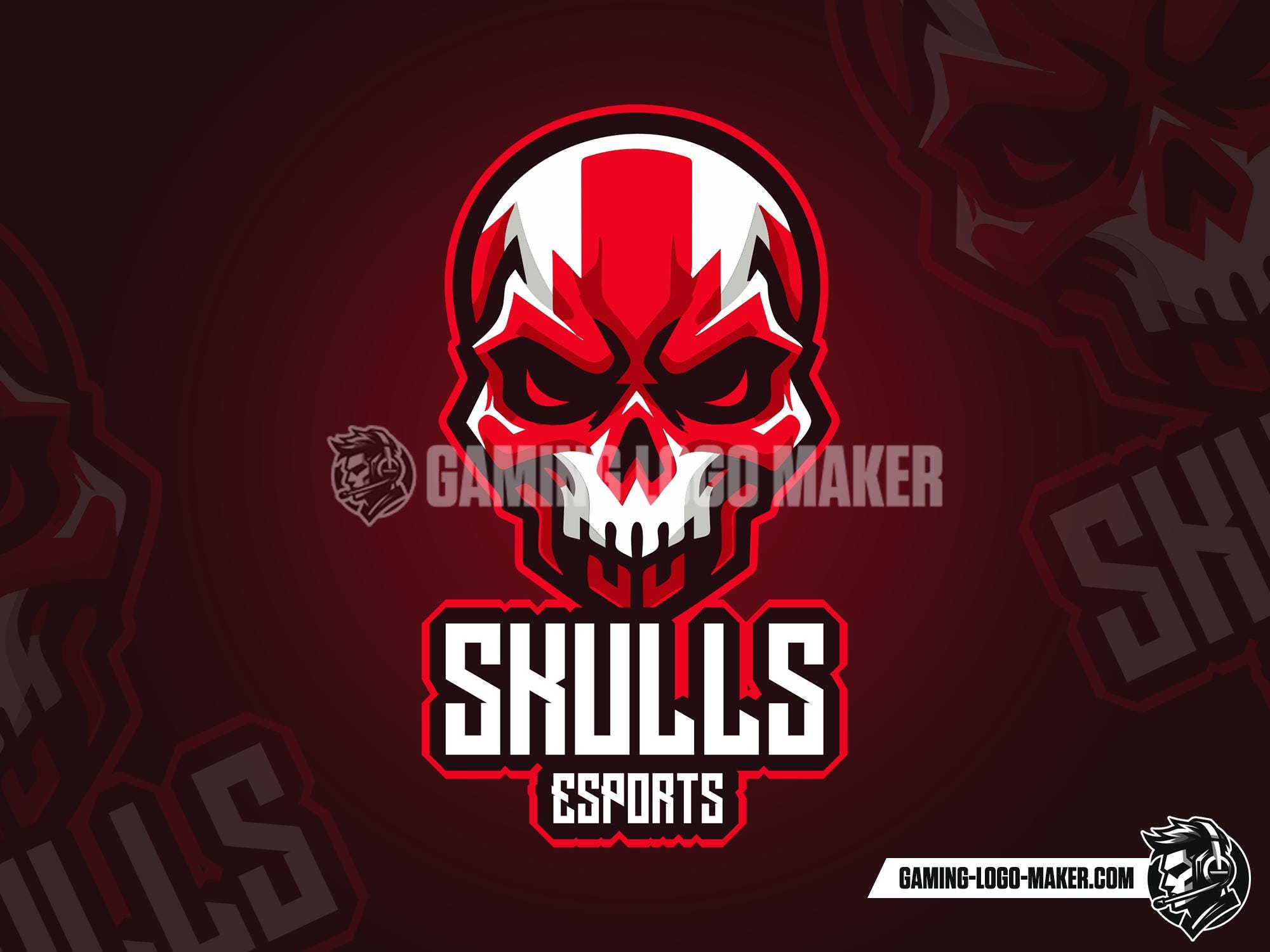 Skull Gaming Logo 01 | Esports Logo | Team Logo | Clan Logo | Mascot ...