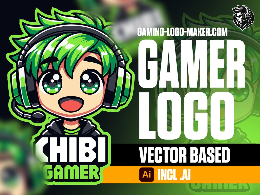 Chibi Gamer Gaming Logo 04 | Esports Logo | Team Logo | Clan Logo ...