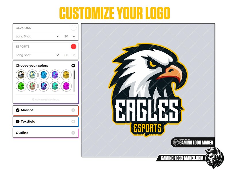 Eagle Gaming Logo 02 | Esports Logo | Team Logo | Clan Logo | Mascot ...