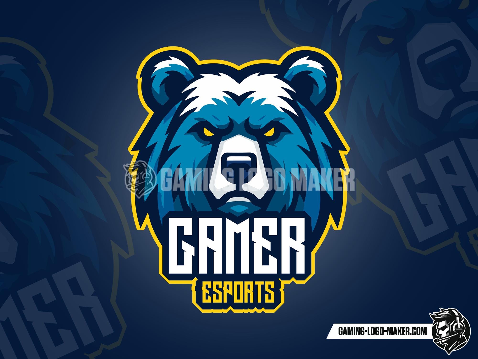 Grizzly Gaming Logo 03 | Esports Logo | Team Logo | Clan Logo | Mascot ...