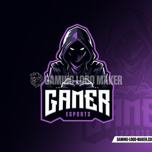 Dark Purple Gamer Esports Logo 01 Gaming Logo Team Logo Clan Logo ...