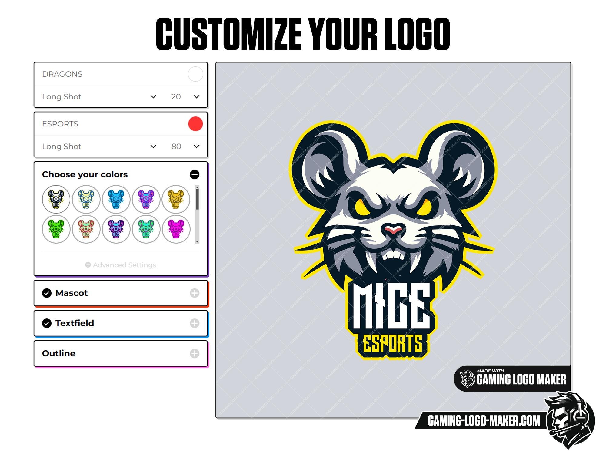Mouse Gaming Logo 01 | Esports Logo | Team Logo | Clan Logo | Mascot ...