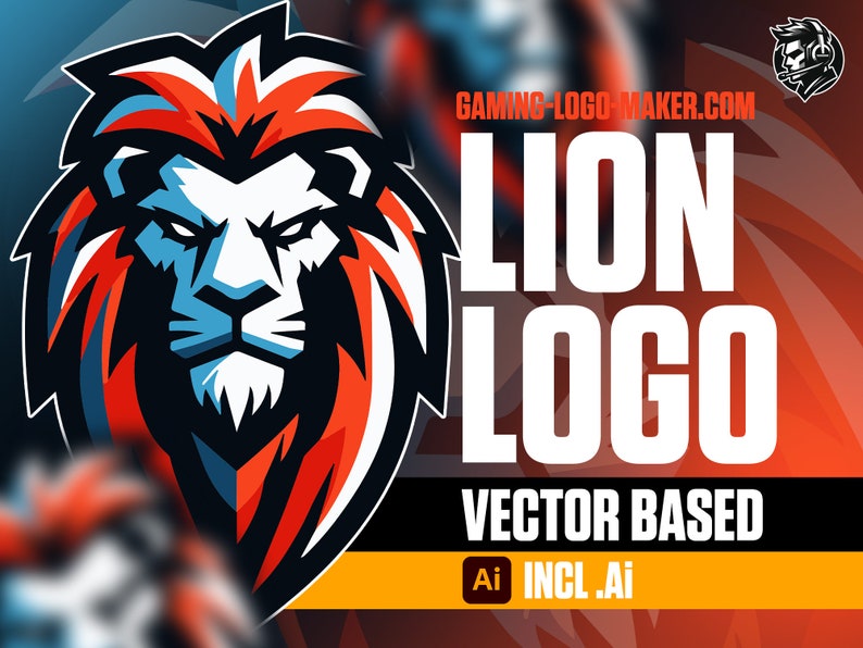 Lion Gaming Avatar 02 Esports Logo Team Logo Clan Logo Mascot Design - Etsy