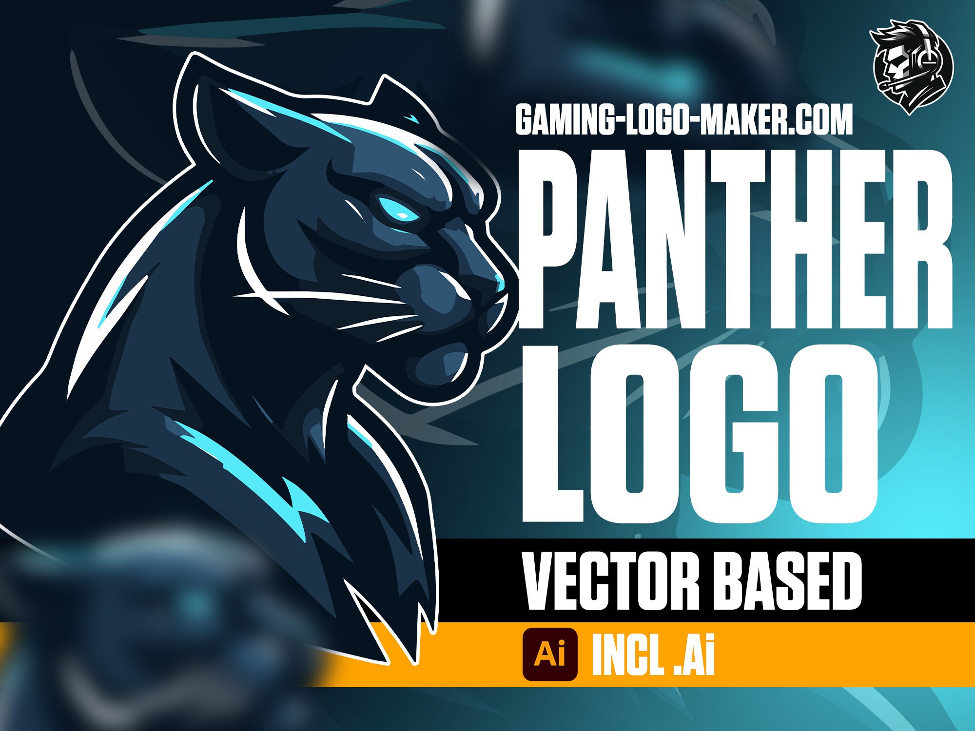 Panther Gaming Logo 01 Esports Logo Team Logo Clan Logo Mascot Design ...
