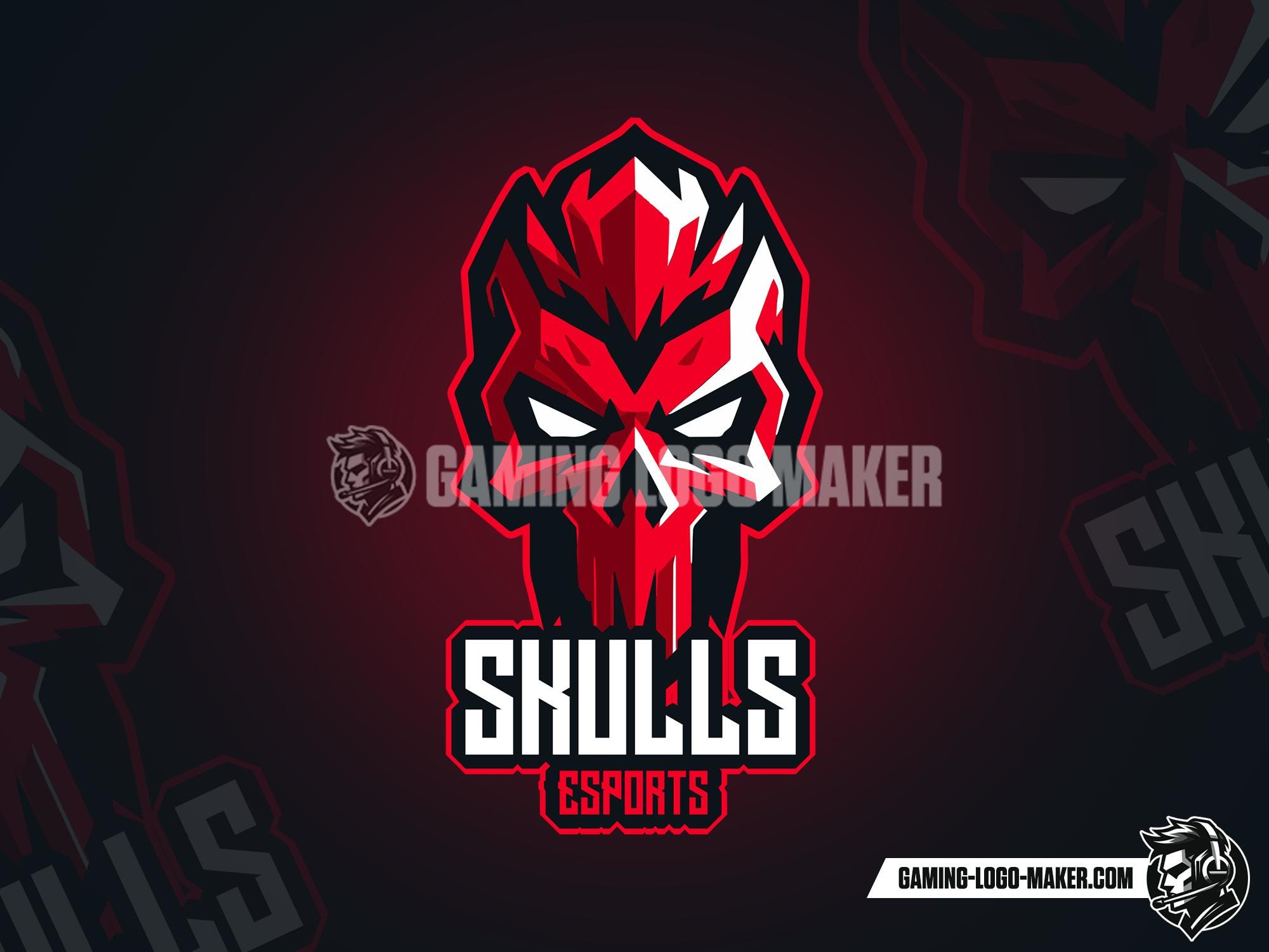 Skull Gaming Logo 03 | Esports Logo | Team Logo | Clan Logo | Mascot ...