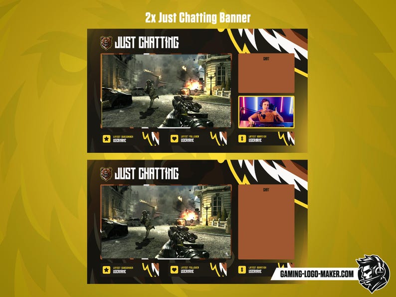 Grizzly Twitch Overlay 02 | Gaming Logo Twitch Overlay | Stream Overlay ...