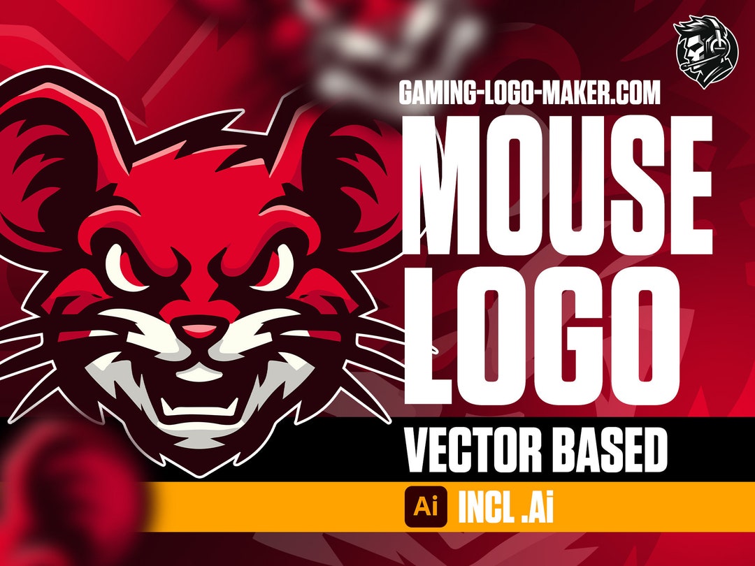Mouse Gaming Logo 02 Esports Logo Team Logo Clan Logo Mascot Design - Etsy