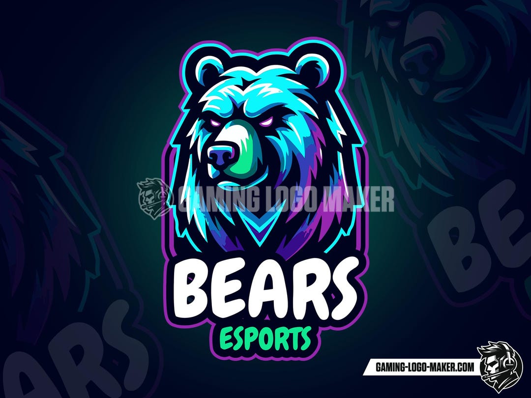 Neon Grizzly Gaming Logo 15 | Esports Logo | Team Logo | Clan Logo ...