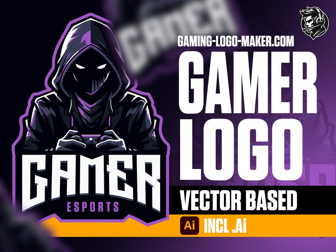 Dark Purple Gamer Esports Logo 01 Gaming Logo Team Logo Clan Logo ...