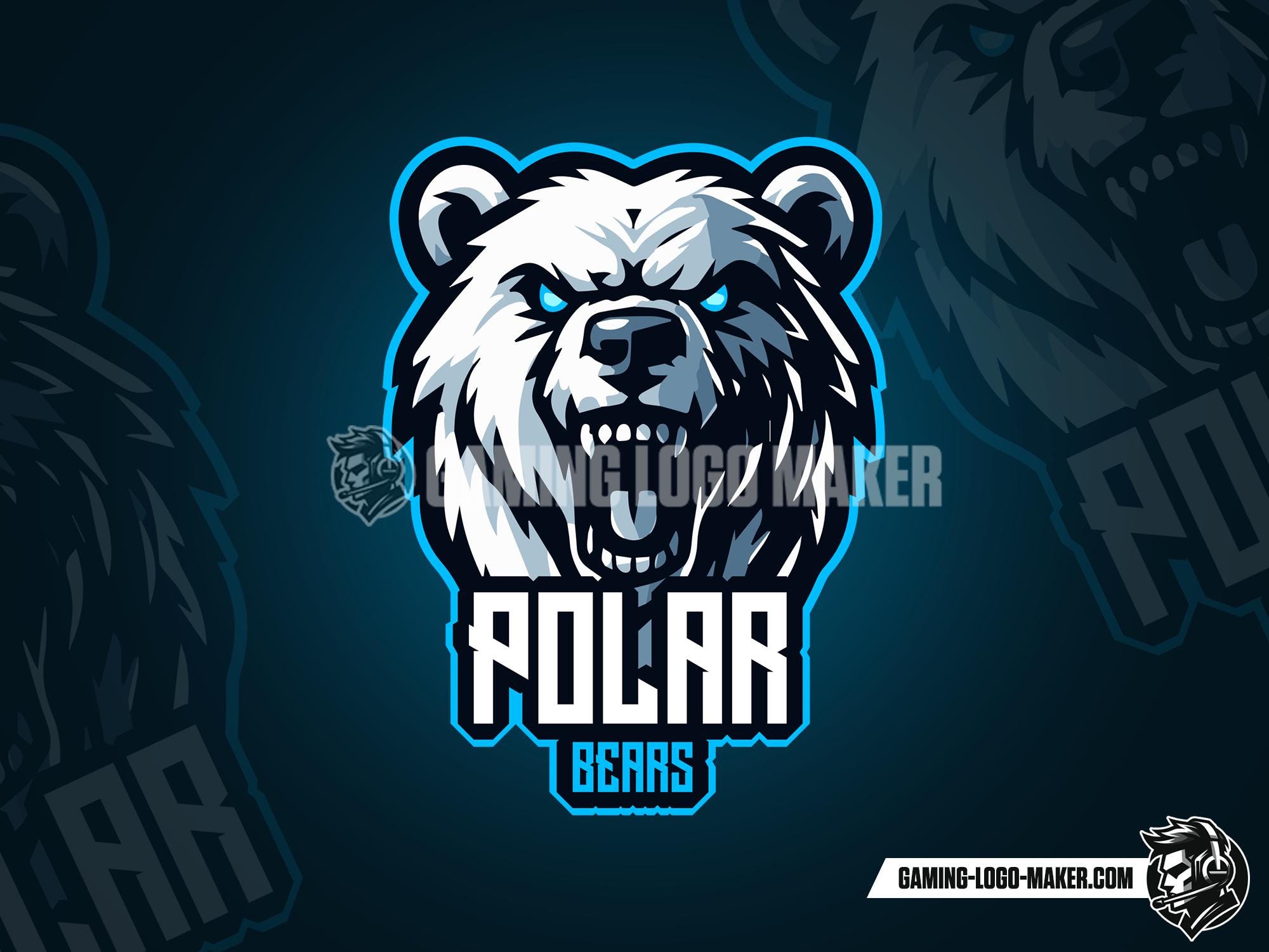 Polar Bear Gaming Logo 02 | Esports Logo | Team Logo | Clan Logo ...