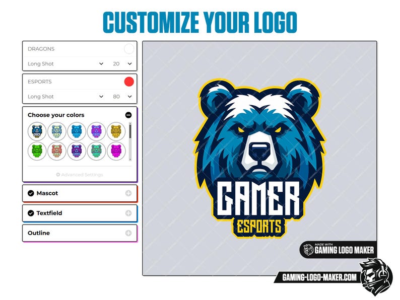 Grizzly Gaming Logo 03 | Esports Logo | Team Logo | Clan Logo | Mascot ...