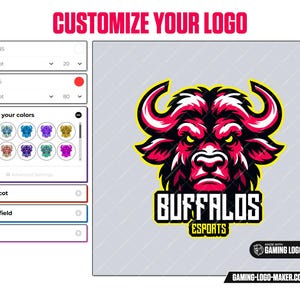 Buffalo Gaming Logo 01 Esports Logo Team Logo Clan Logo Mascot Design ...