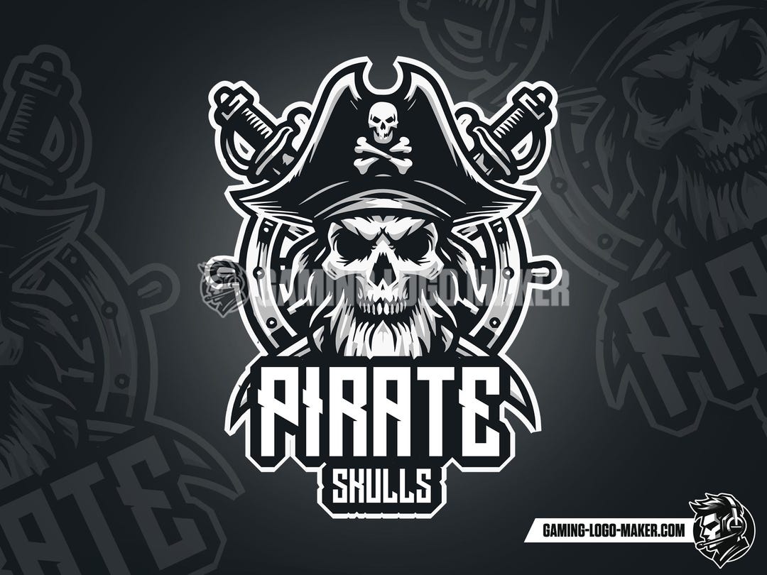 Skull Pirate Gaming Logo 02 | Esports Logo | Team Logo | Clan Logo ...
