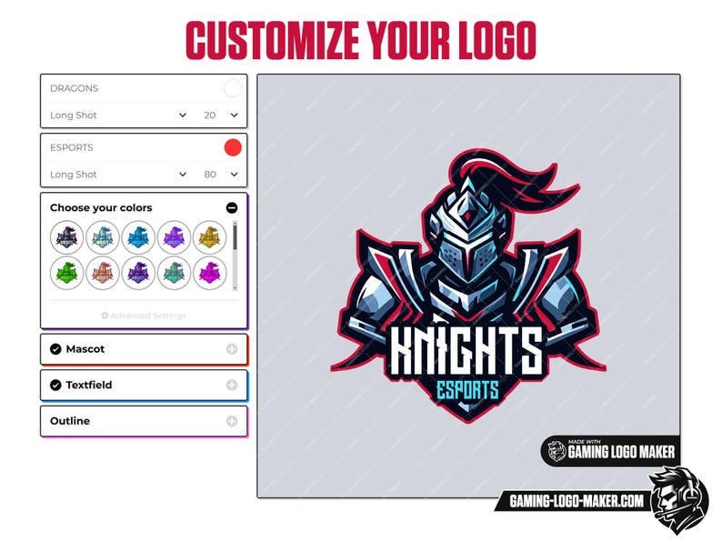 Knight Gaming Logo 01 | Esports Logo | Team Logo | Clan Logo | Mascot ...