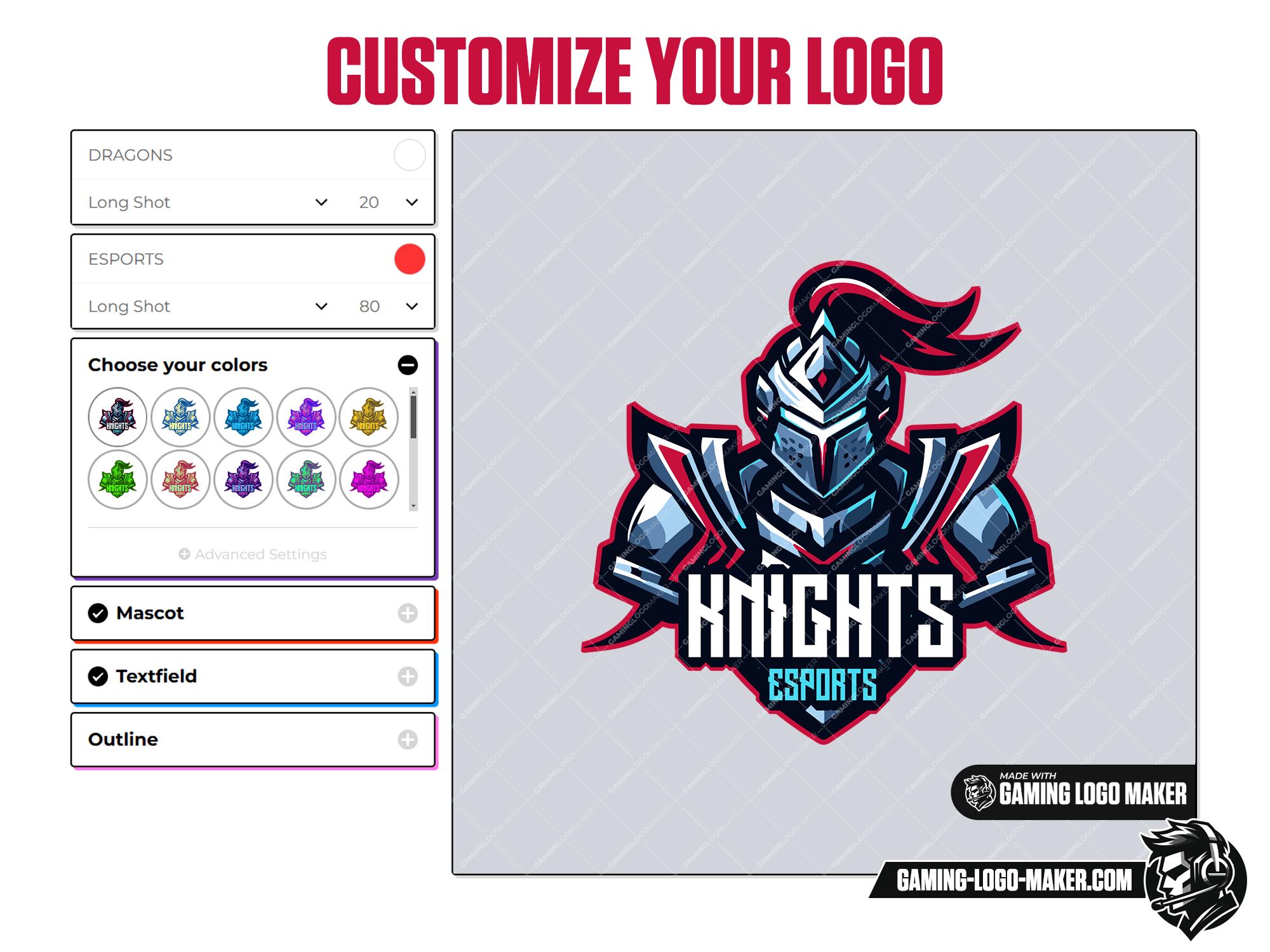 Knight Gaming Logo 01 | Esports Logo | Team Logo | Clan Logo | Mascot ...