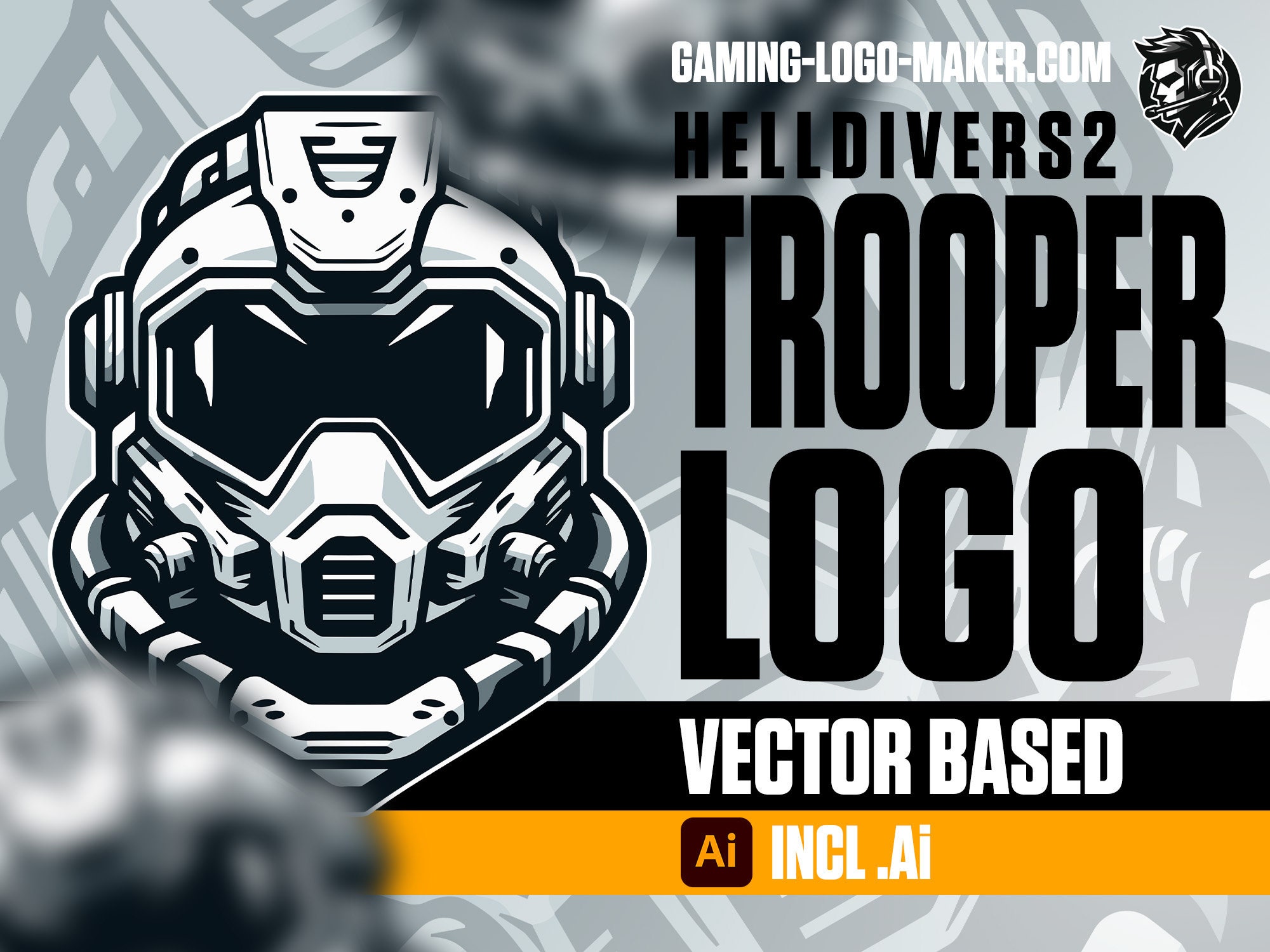 Helldivers2 Trooper Gaming Logo 02 Esports Logo Team Logo Clan Logo ...
