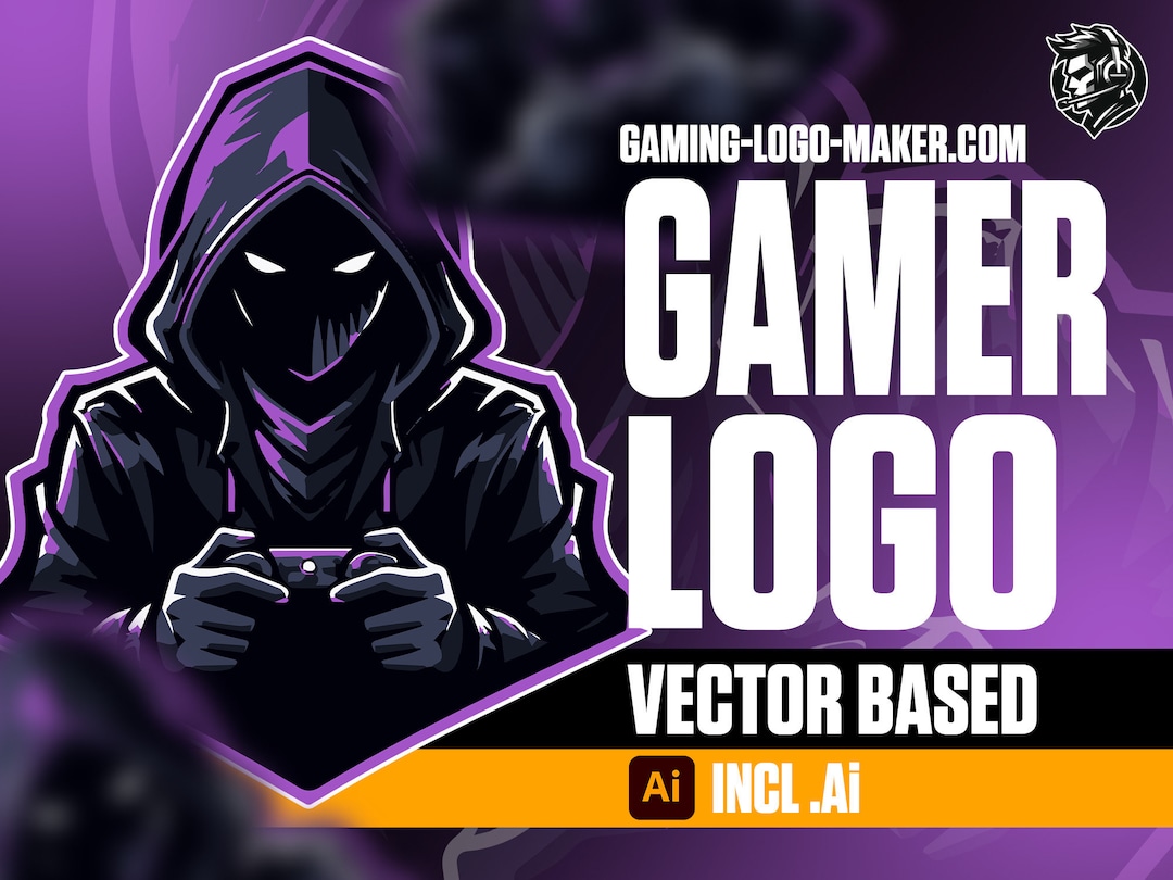 Dark Purple Gamer Gaming Avatar 01 | Esports Logo | Team Logo | Clan ...