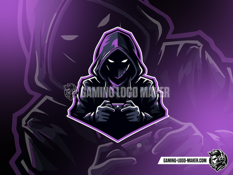 Dark Purple Gamer Gaming Avatar 01 | Esports Logo | Team Logo | Clan ...