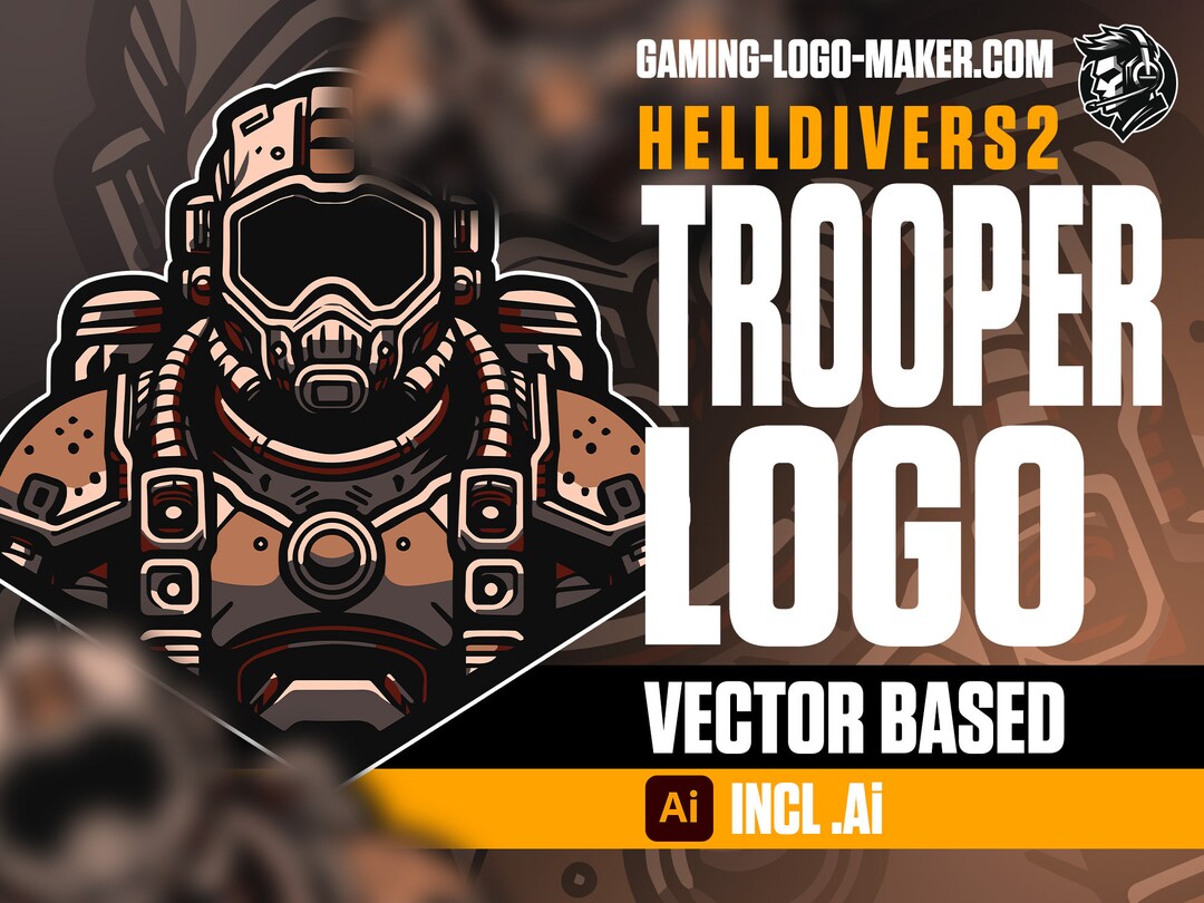 Helldivers2 Trooper Gaming Logo 01 Esports Logo Team Logo Clan Logo ...