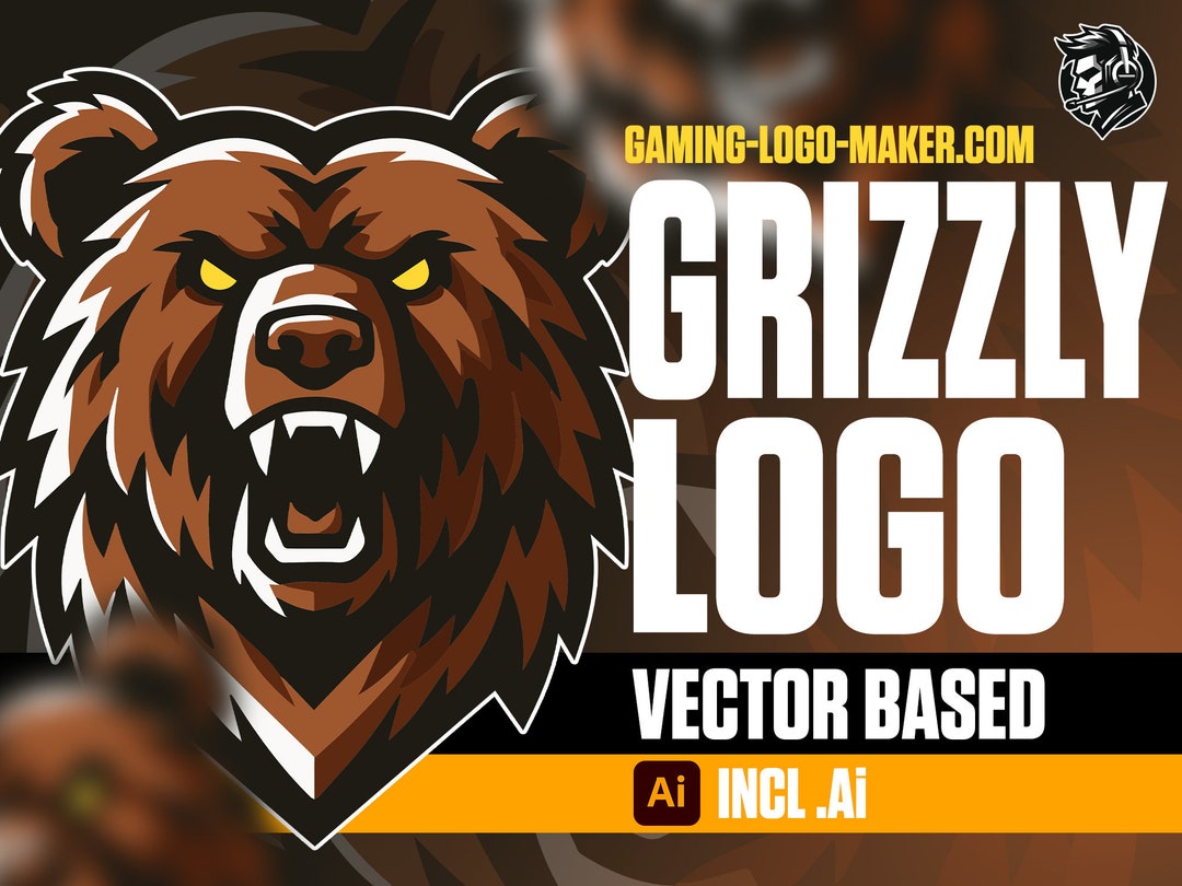 Grizzly Gaming Logo 02 Esports Logo Team Logo Clan Logo Mascot Design - Etsy
