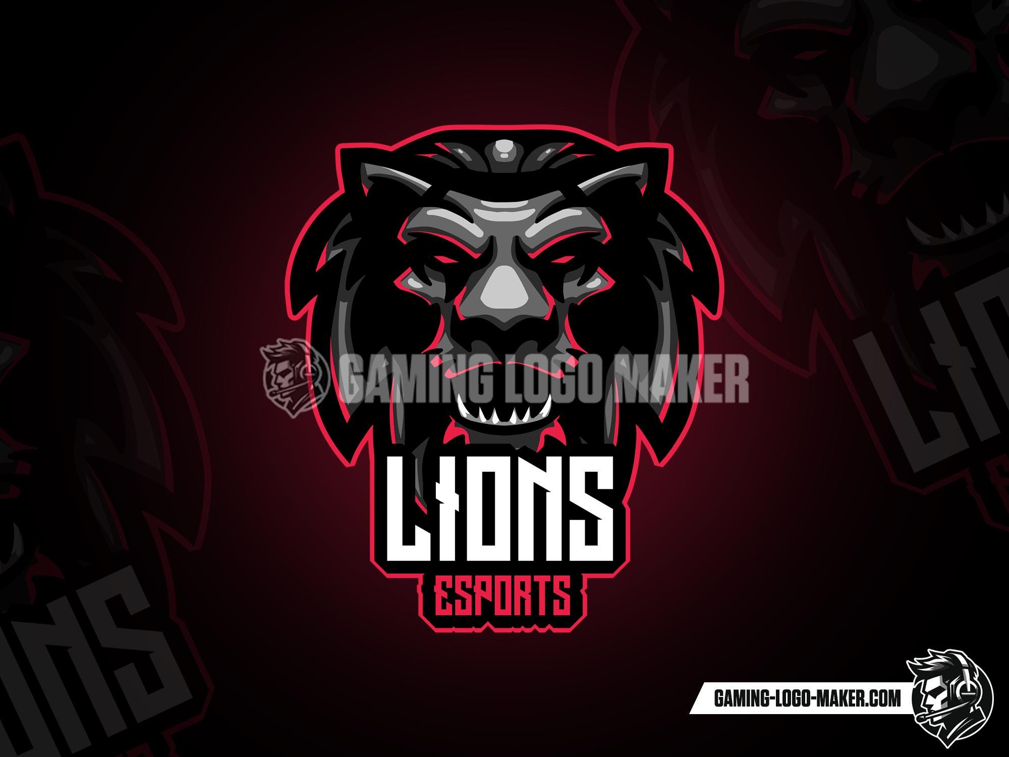 Lion Gaming Logo 01 | Esports Logo | Team Logo | Clan Logo | Mascot ...