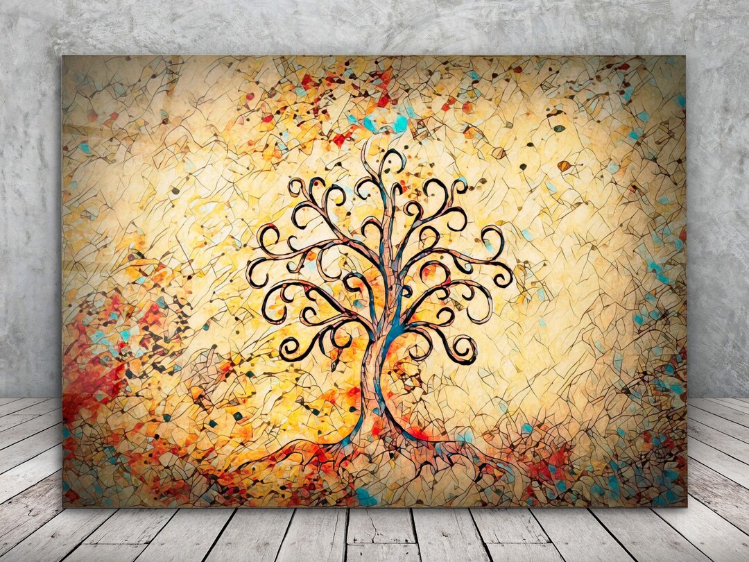 Wish Tree Wall Decor-tree of Life Wall Decor-tempered Glass - Etsy