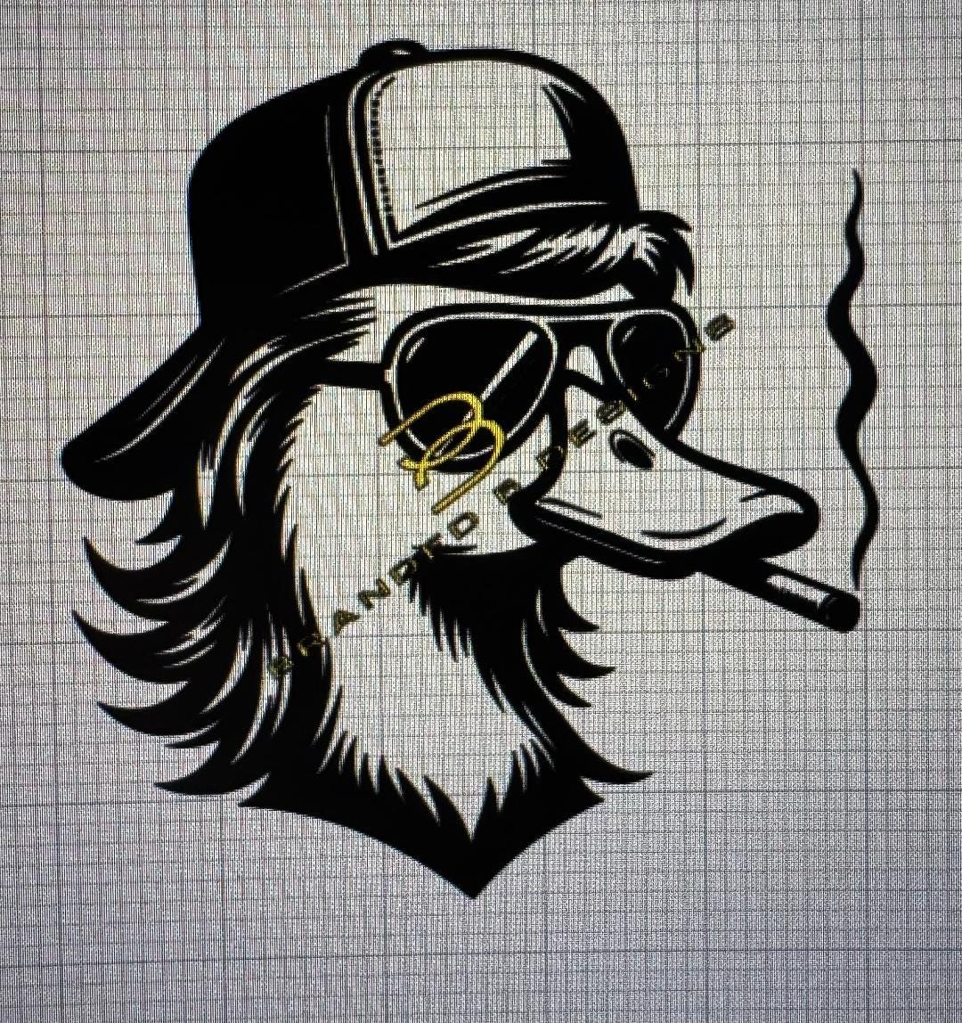 Show Me That Duck Hole Decal, Duck Mullet Sticker, Mullet Smoking Duck ...