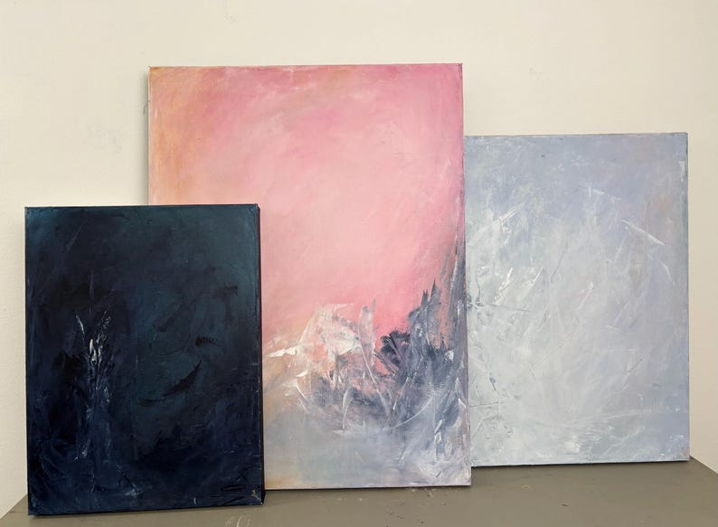 Original Artwork "inversion". Hand-painted Contemporary Abstract ...