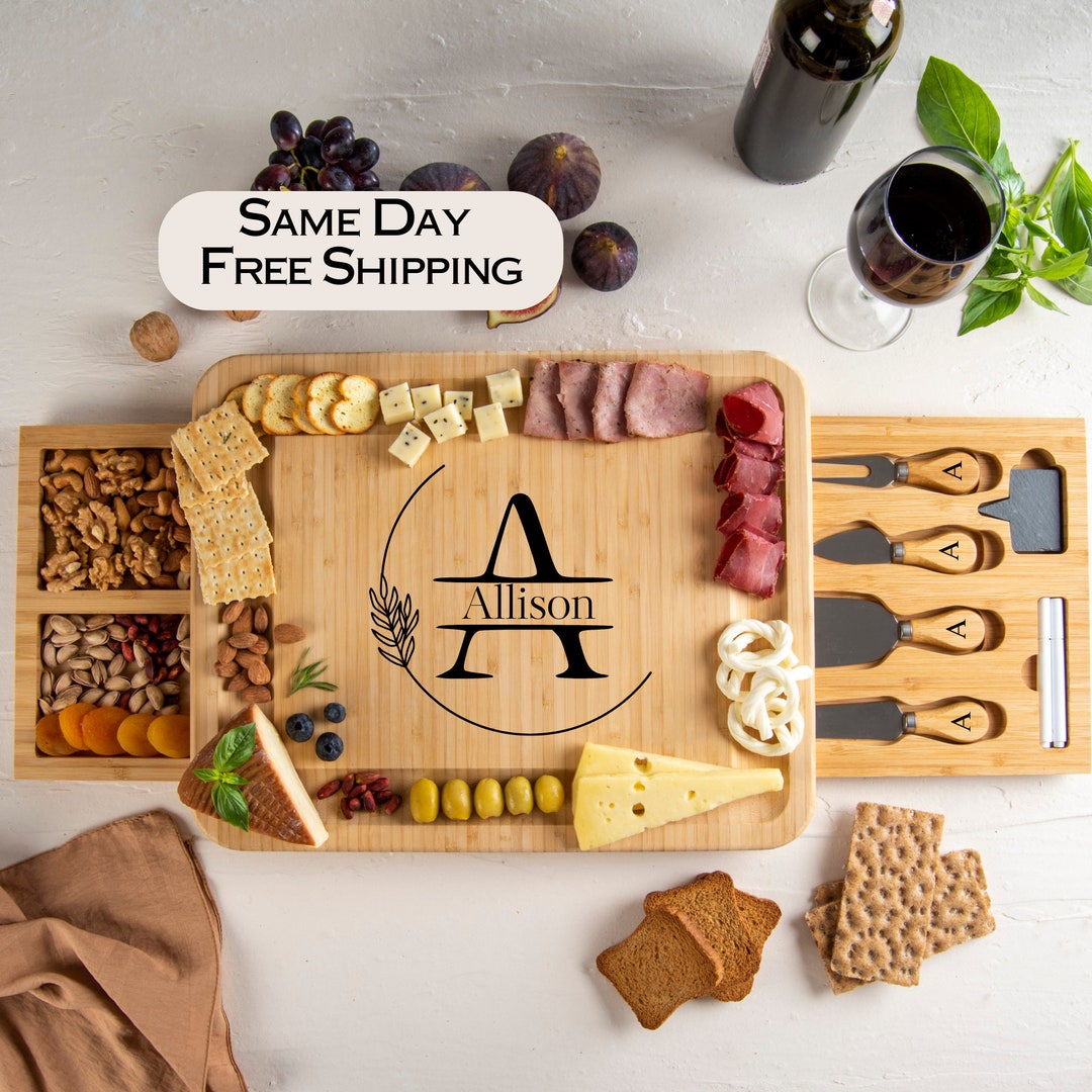 Charcuterie Board Personalized Cheese Cutting Board Wedding Gift for ...