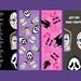 Masked Men Era Bookmarks, Ghostface Bookmark, Jason Voorhees Bookmark ...