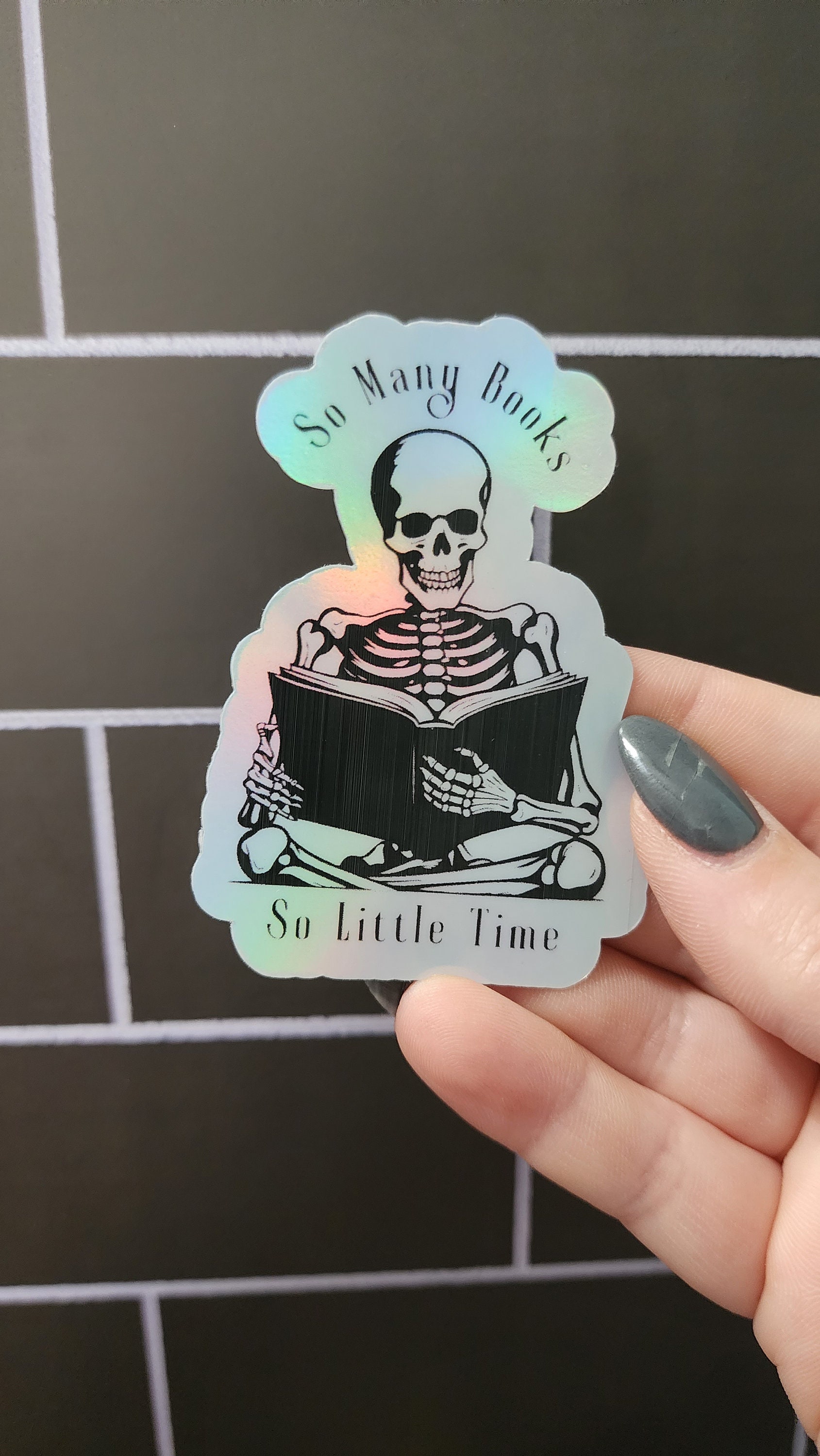 Holographic Skeleton Stickers - Etsy