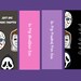 Masked Men Era Bookmarks, Ghostface Bookmark, Jason Voorhees Bookmark ...