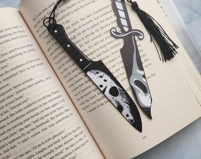 Horror Blade Bookmark With Tassel: Scary Book Lover Gift - Etsy