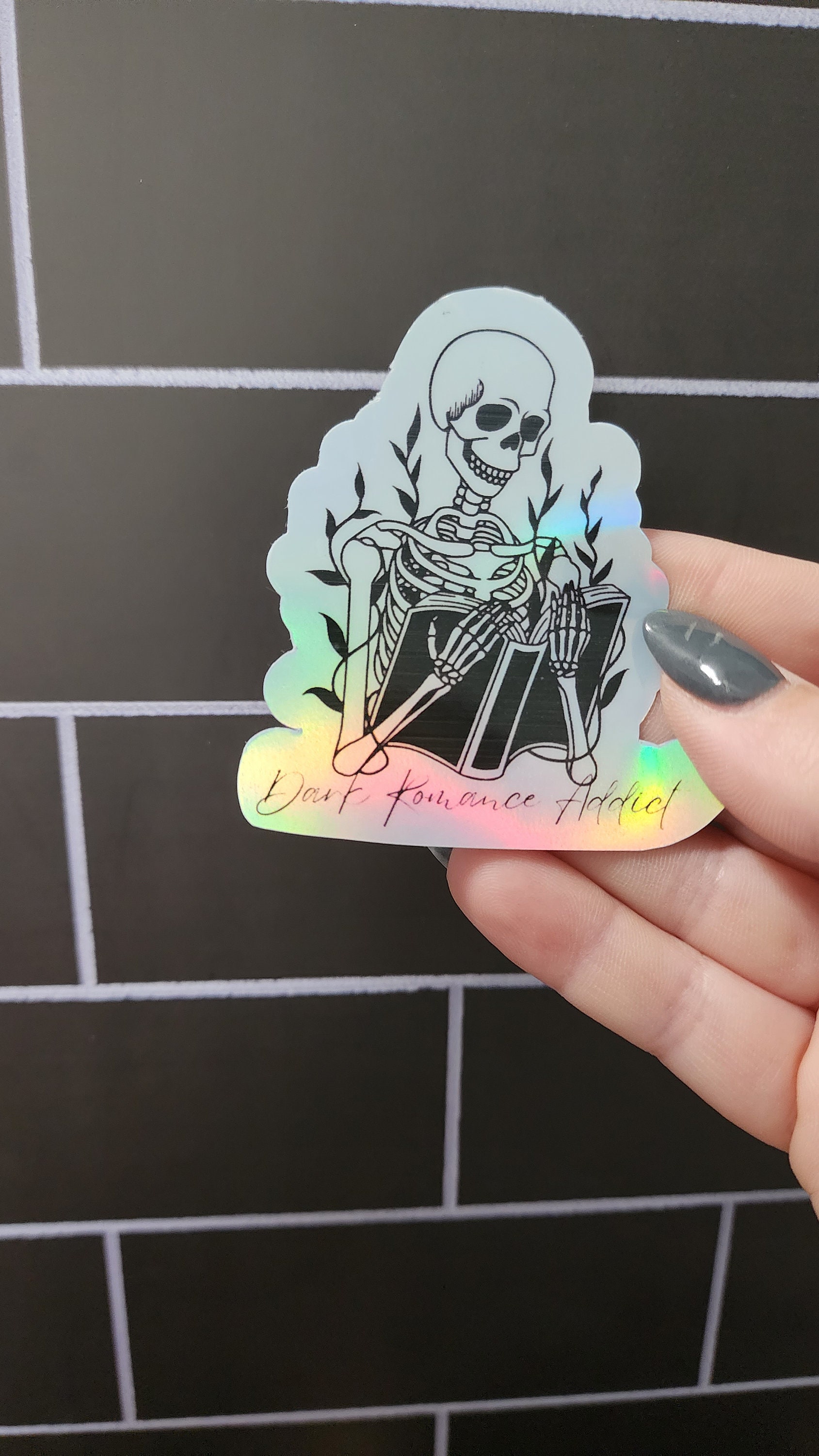Holographic Skeleton Stickers - Etsy