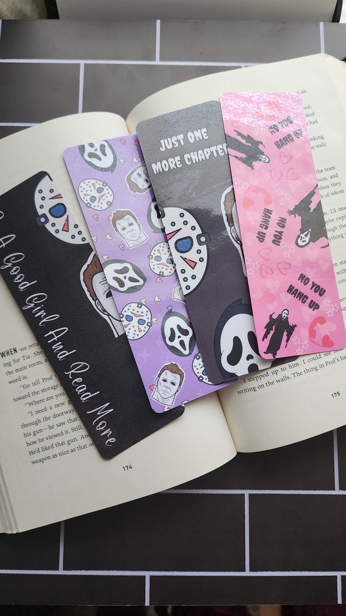 Masked Men Era Bookmarks, Ghostface Bookmark, Jason Voorhees Bookmark ...