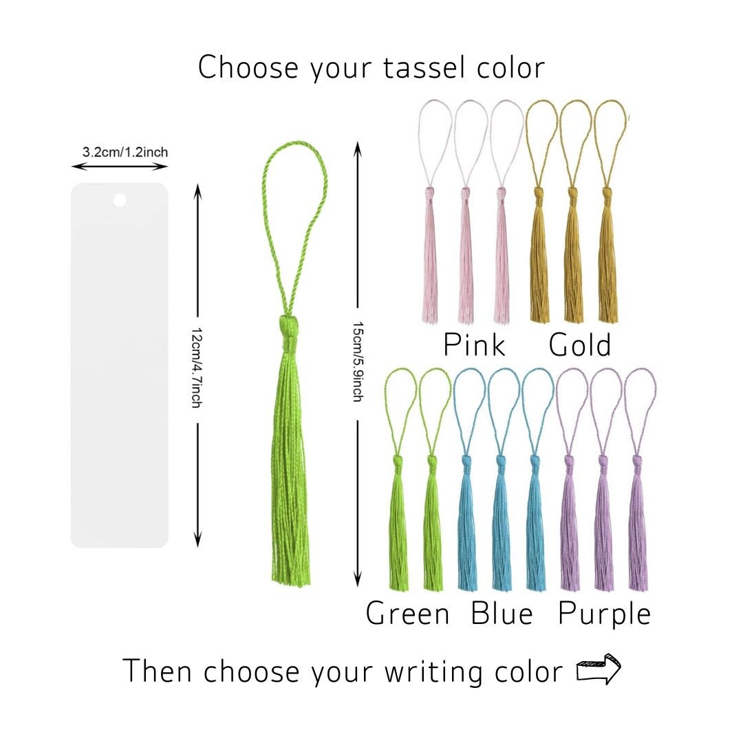 Personalized Acrylic Holographic Bookmarks, Fun Bookmarks, Customized ...