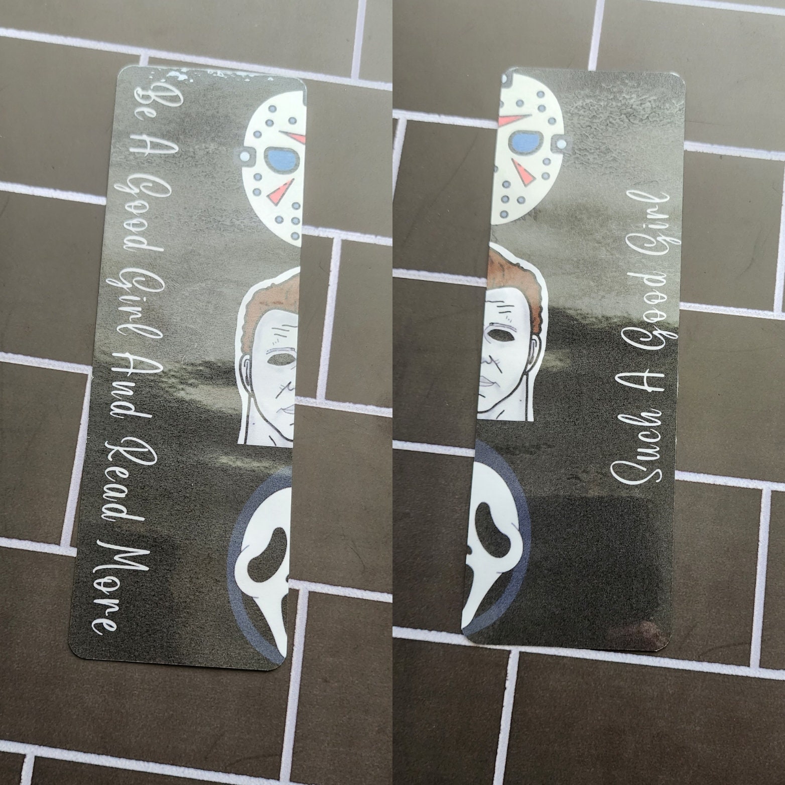 Masked Men Era Bookmarks, Ghostface Bookmark, Jason Voorhees Bookmark ...