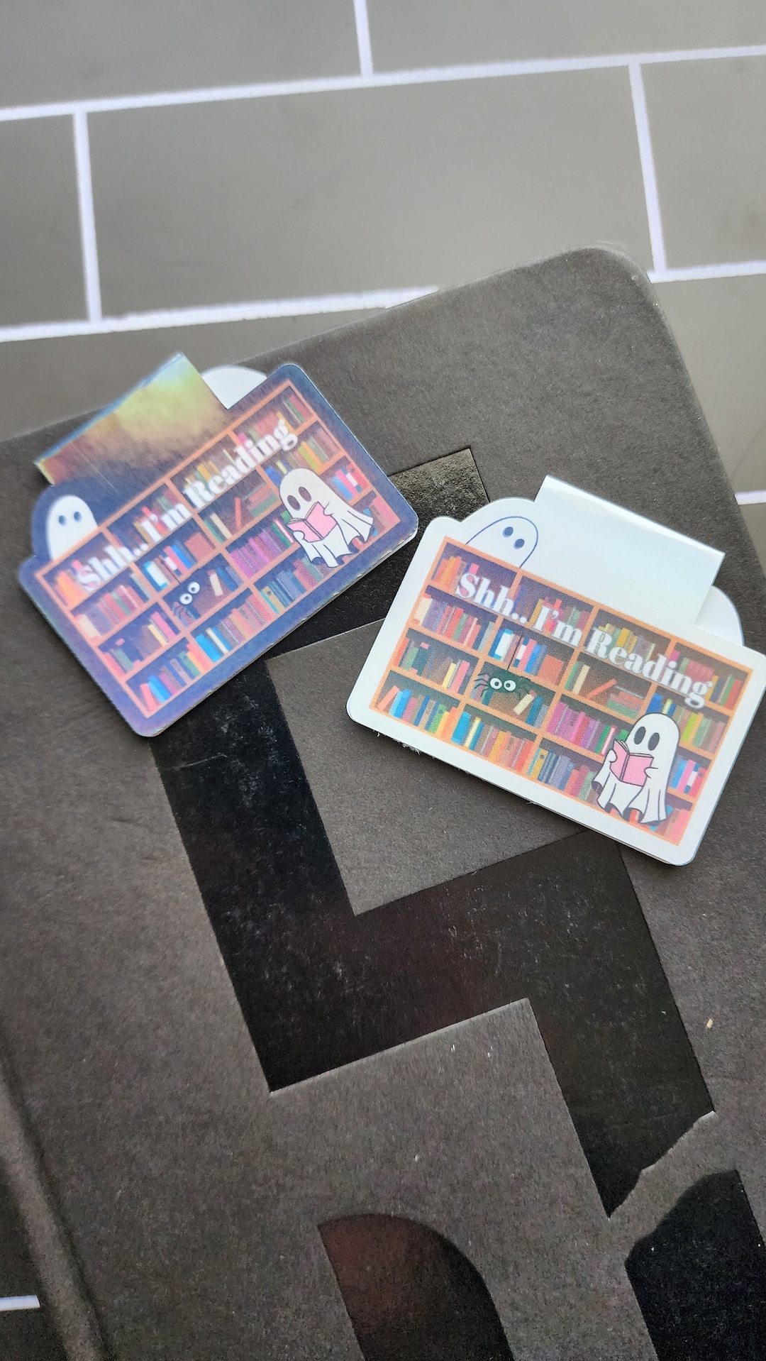 Shh.. I'm Reading Library Ghosts Magnetic Bookmark - Etsy