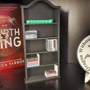 Mini 3D Printed Bookshelf: TBR Display Shelf - Etsy