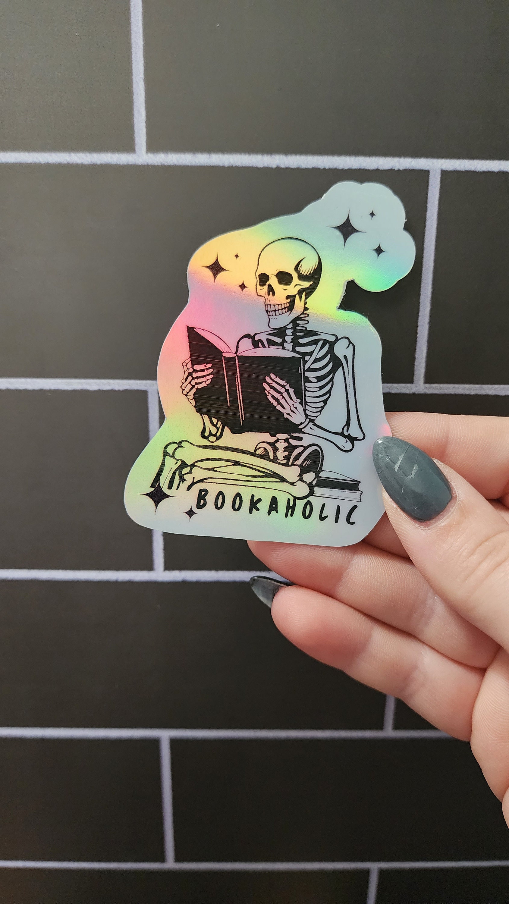 Holographic Skeleton Stickers - Etsy