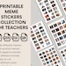 Printable Meme Sticker Collection for Teachers, 198 Pcs. Teachers ...