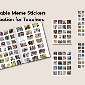 Printable Meme Sticker Collection for Teachers, 198 Pcs. Teachers ...