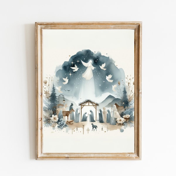 Nativity Print - Etsy