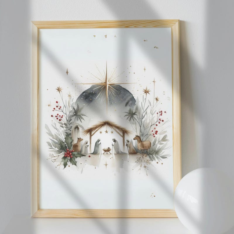 Nativity Print - Etsy