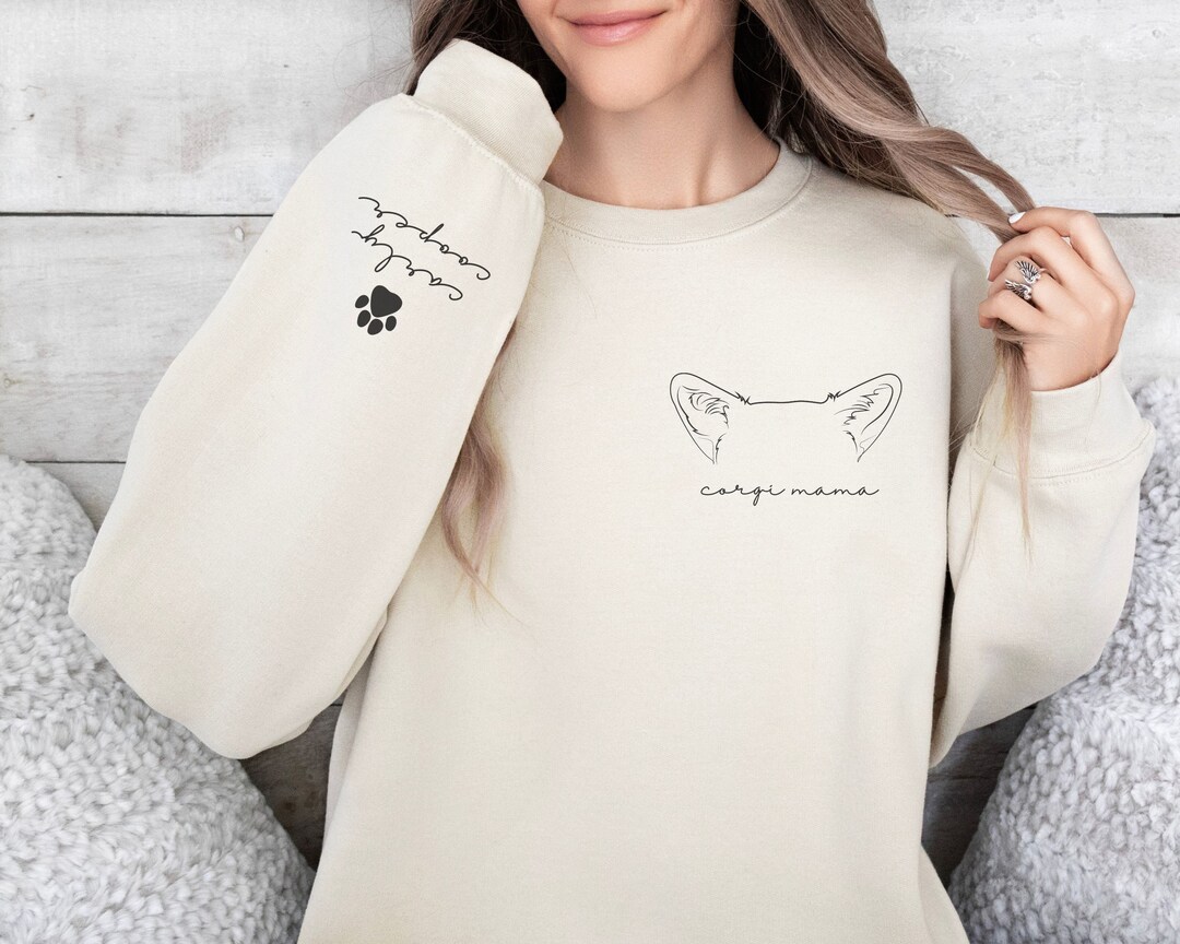 Personalized Corgi Sweatshirt Gift for Corgi Lover Corgi Mama ...