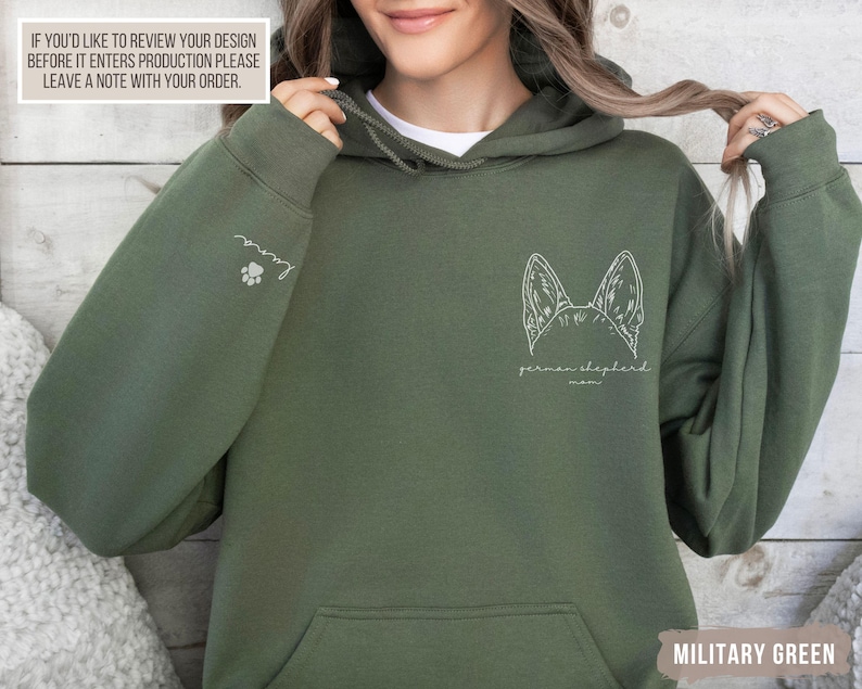 Personalized German Shepherd Hoodie, German Shepherd Gift, Custom ...