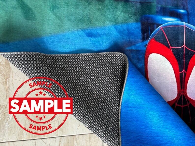 Spiderman Rug,spiderman Mask Rug,superhero Rug,spidey Rug,ghost Spidey ...