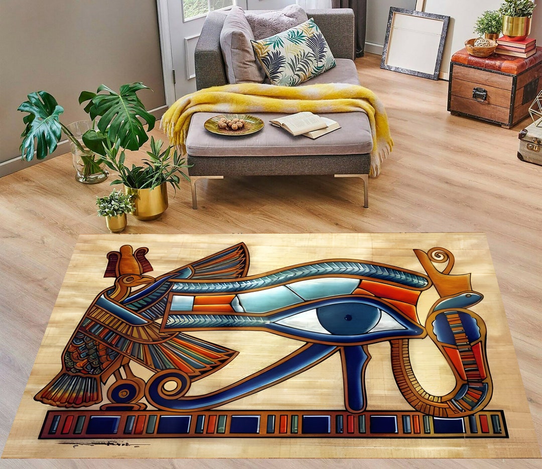 Egyptian Rug,the Eye Ancient Egyptian Rug,egyptian Painting Rug ...